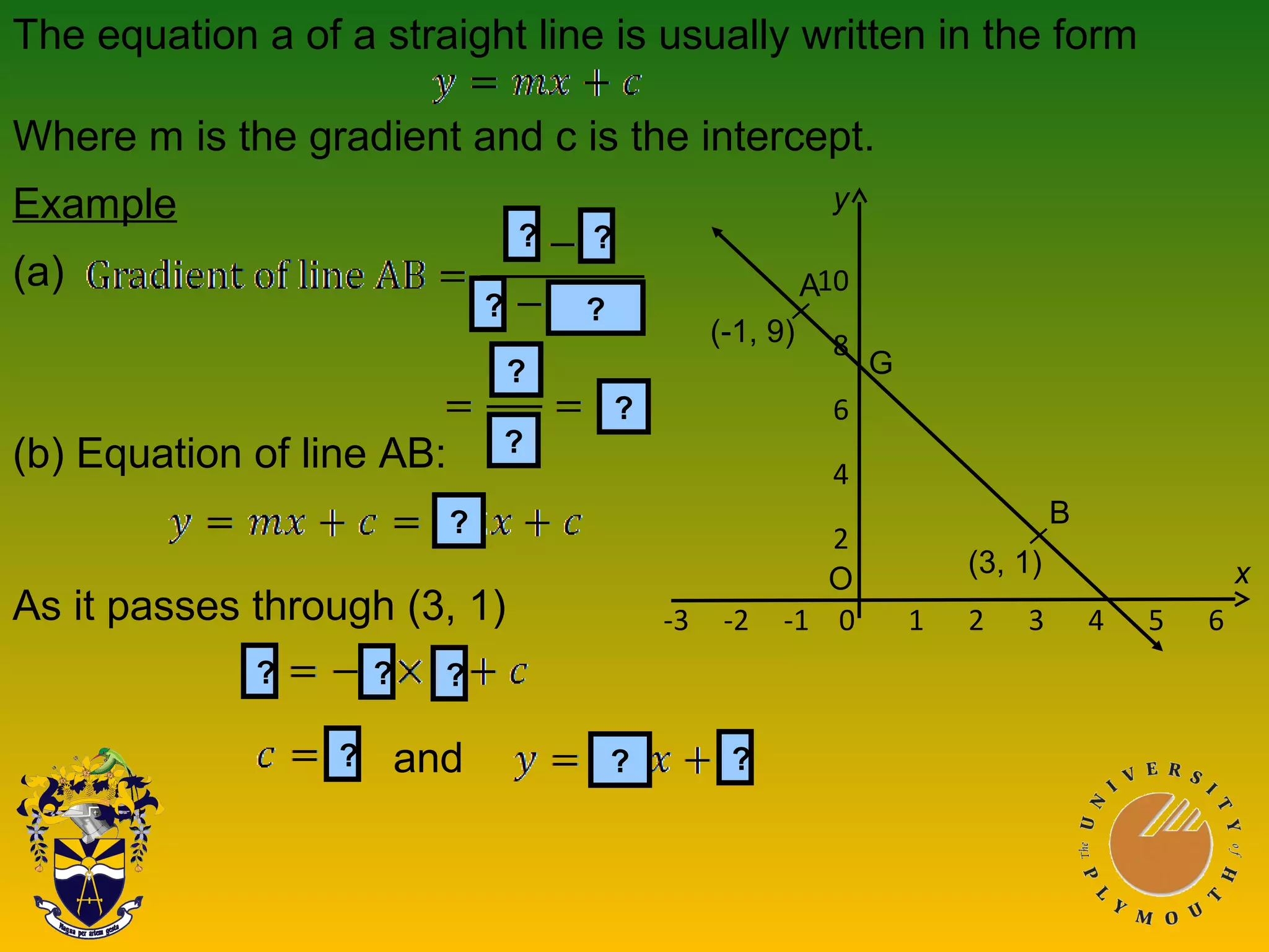 Math unit28 straight lines | PPT | Free Download