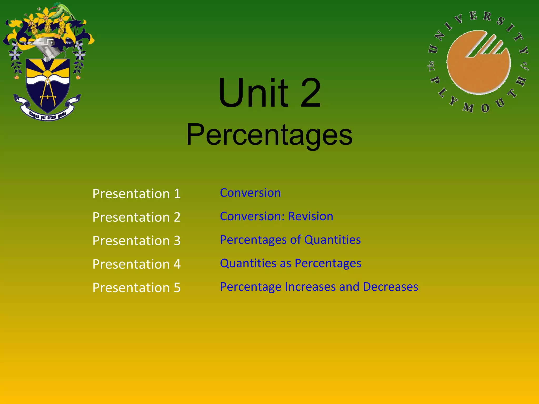 Math unit2 percentages | PPT