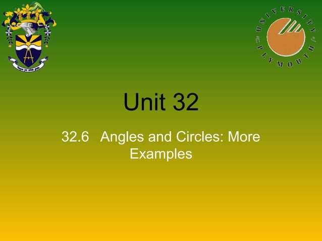 Math unit32 angles, circles and tangents | PPT