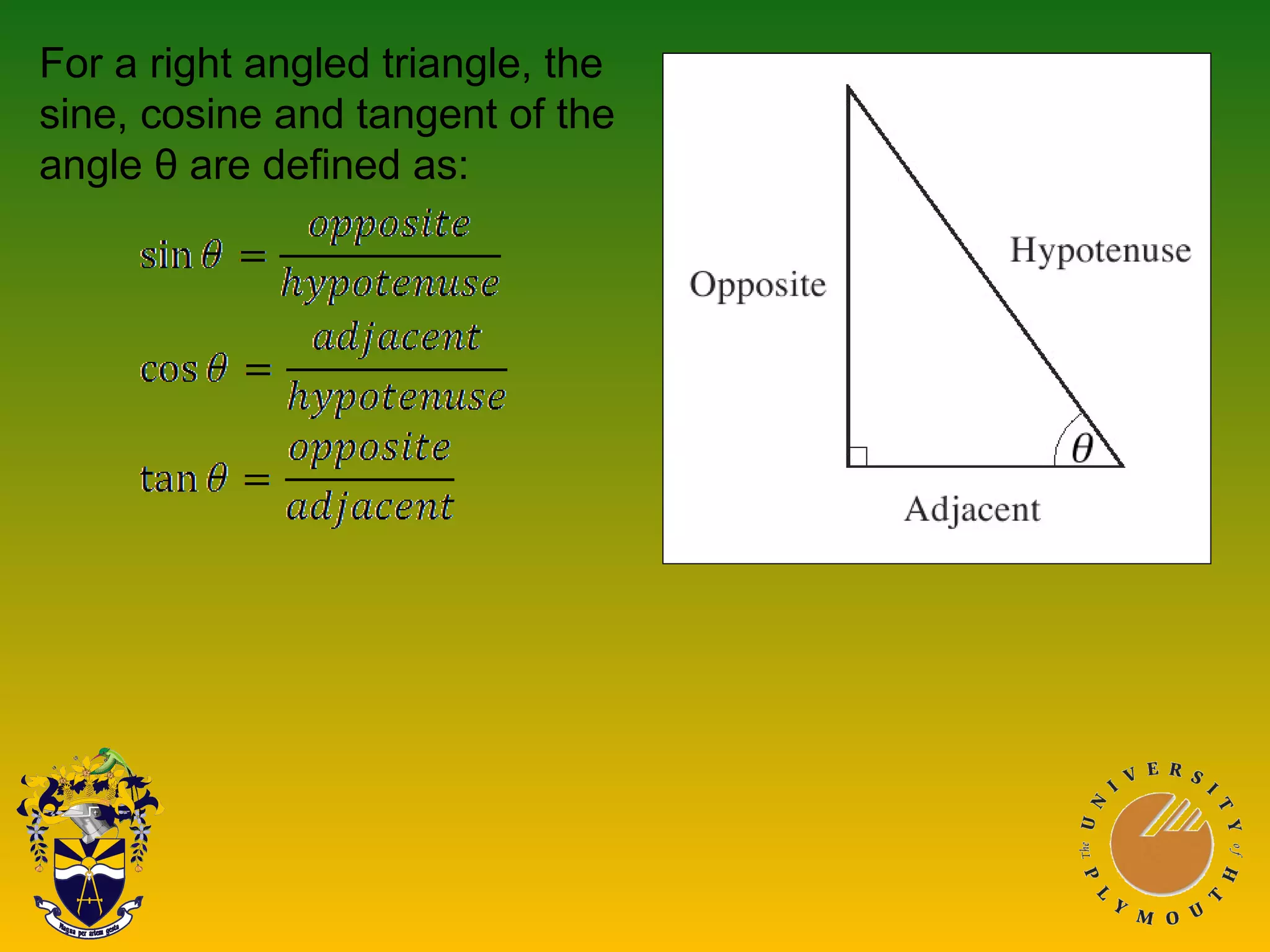 Math unit34 pythagoras' theorem and trigonometric ratios | PPT