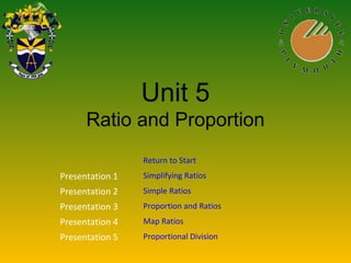 Math unit5 ratio and proportion | PPT