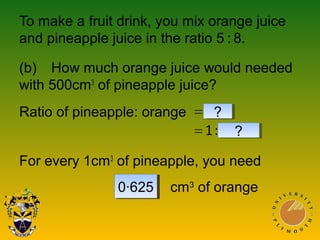 Math unit5 ratio and proportion | PPT