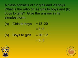 Math unit5 ratio and proportion | PPT