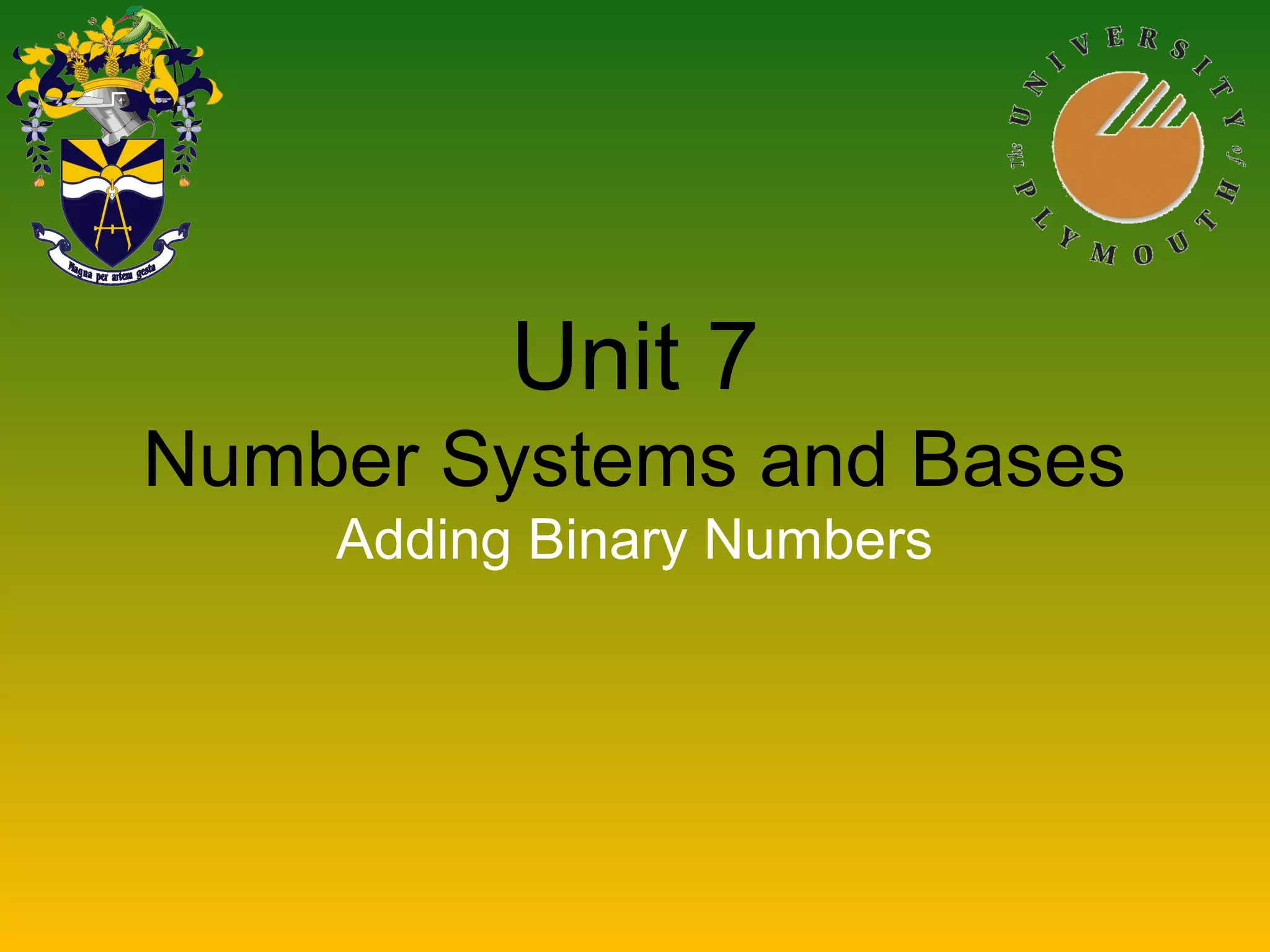 Math unit7 number system and bases | PPT