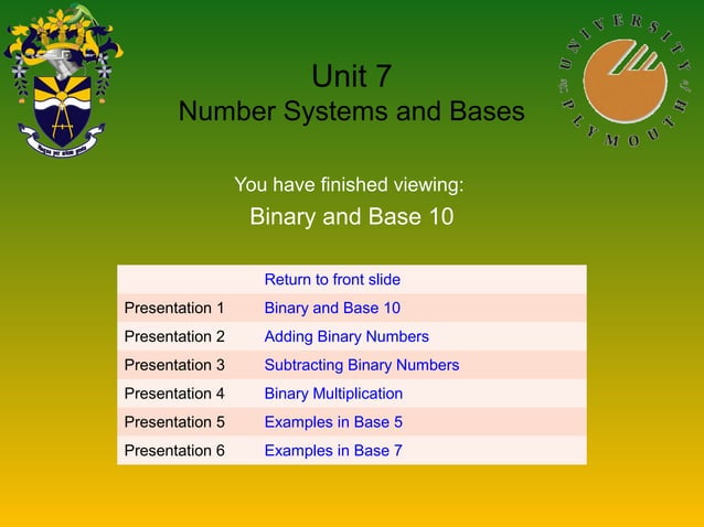 Math unit7 number system and bases | PPT