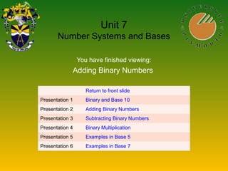 Math unit7 number system and bases | PPT