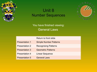 Math unit8 number sequences | PPT