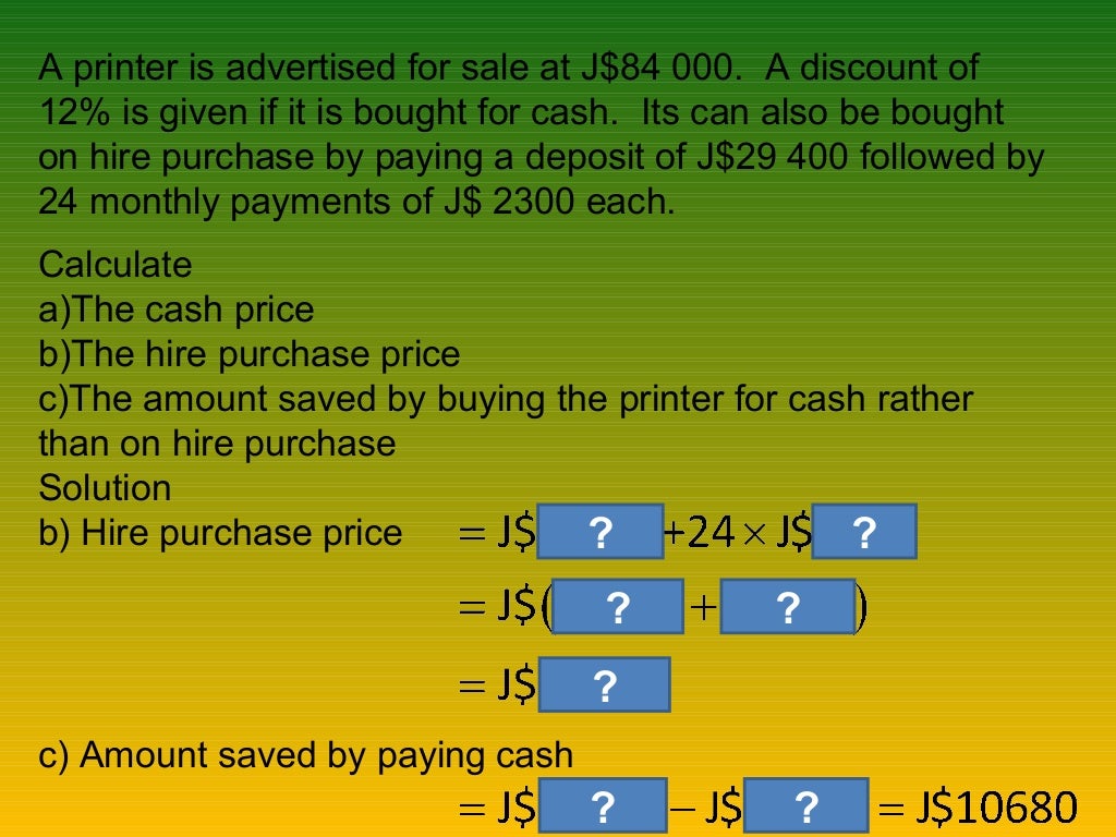Math Unit9 Consumer Arithmetic Math Unit9 Consumer Arithmetic