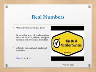Math unit the number system | PPT