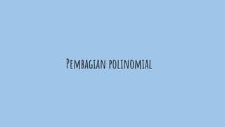 Science Math - Polinomial | PPTX