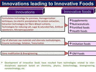 Innovative technologies for developing Speciality Foods | PPT