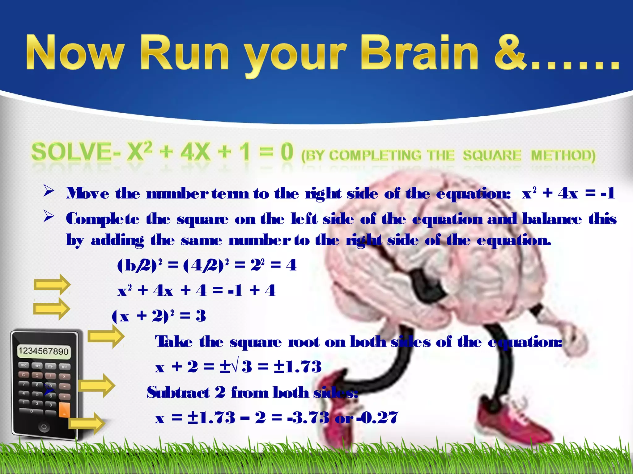 Quadratic Equation | PPT | Physics | Science