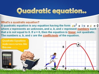 Quadratic Equation | PPT | Physics | Science