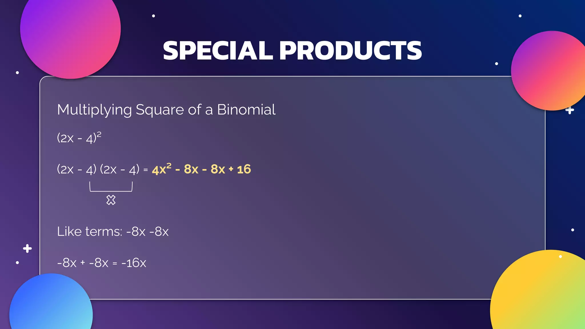Special products | Math PPT | PPTX