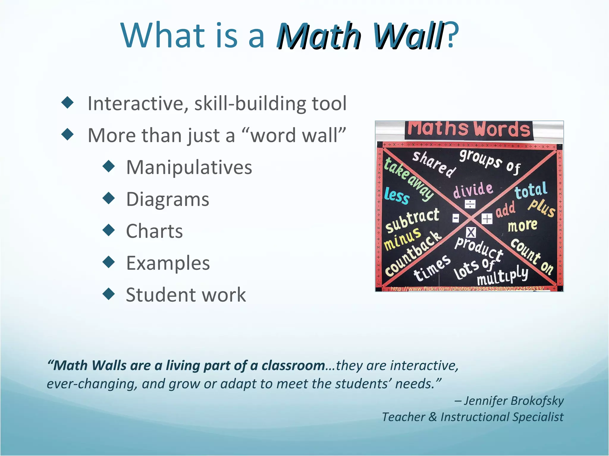 Math Wall Presentation | PPT