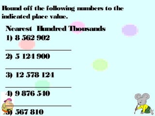 ROUNDING OFF NUMBERS | PPT