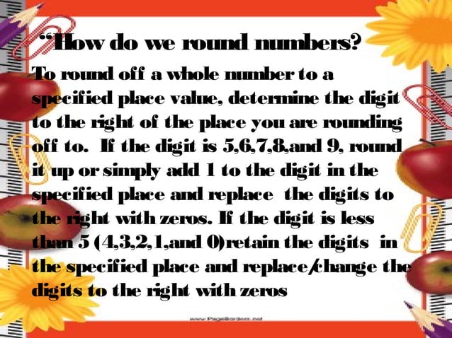 ROUNDING OFF NUMBERS | PPT