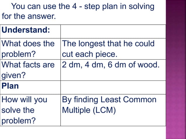 Math Week 5 Finding the Least Common Multiple in LCM 2-4 numbers using Continous Division.pptx ...
