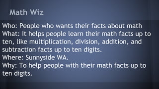 Math wiz | PPT