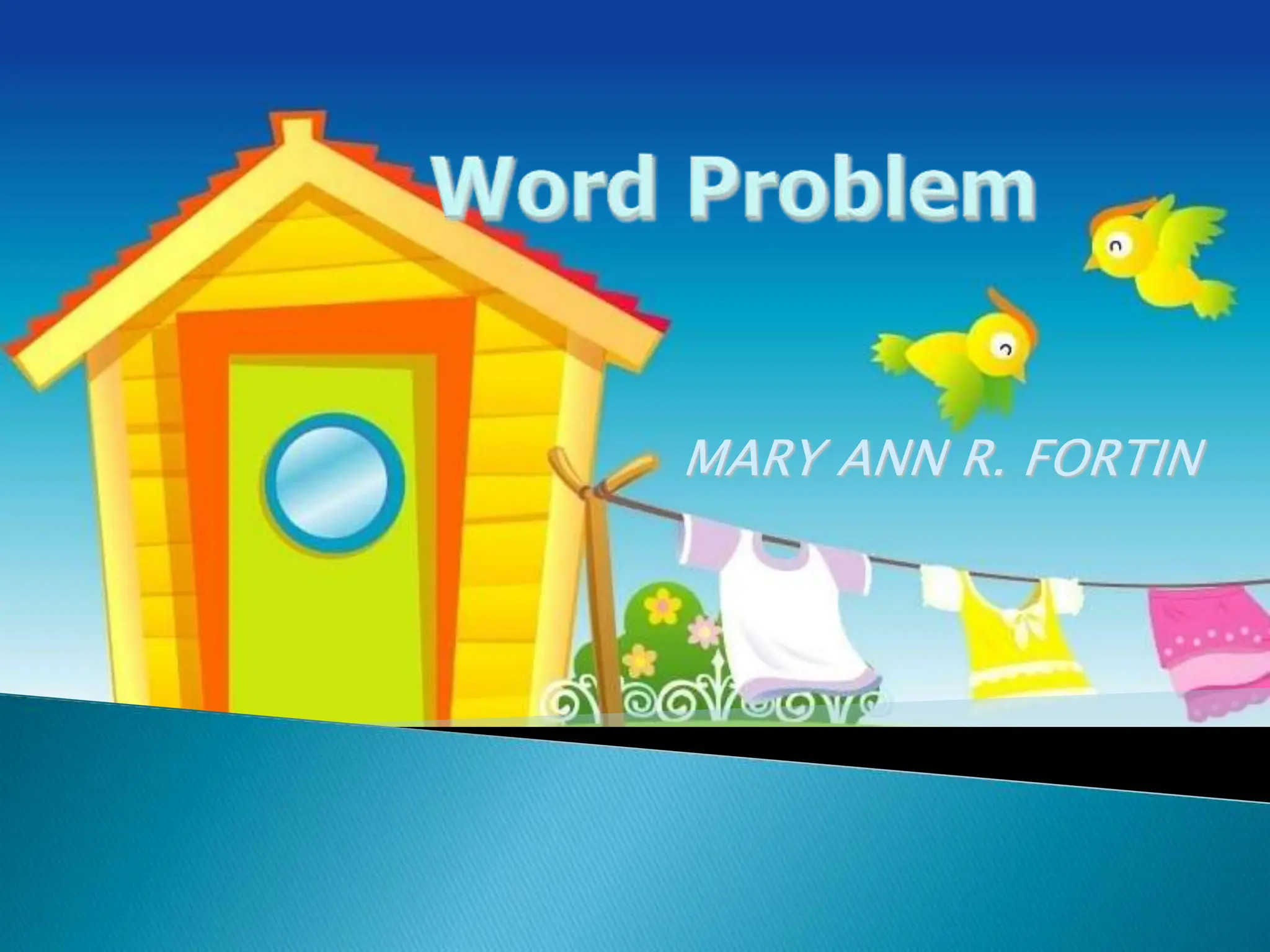 Math WORD PROBLEM ADDITION grade one student | PPT | Free Download