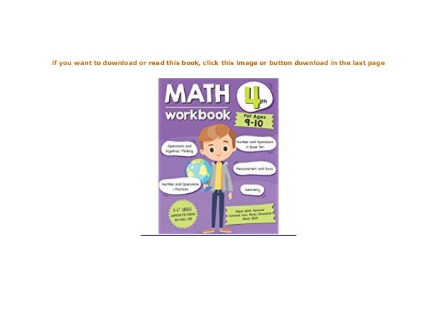 textbook_$ Math Workbook Grade 4 Ages 9 10 A 4th Grade Math Workbook ...