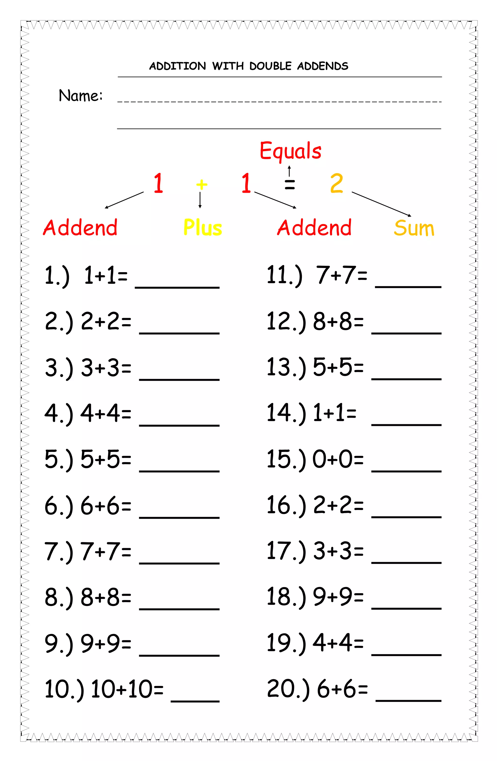 Math worksheet2 | DOCX