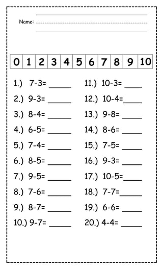 Math worksheet6 | PDF