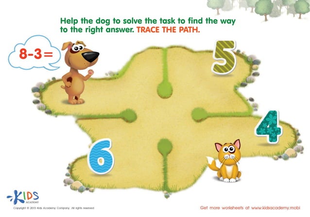 FREE printable Math worksheets - Subtraction for Preschool and ...