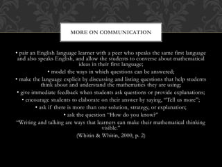 Math workshop for primary teachers | PPTX