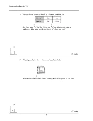 Math yr6 | PDF