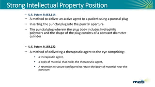 Ophthalmology Innovation Showcase 1 - Mati Therapeutics | PPT