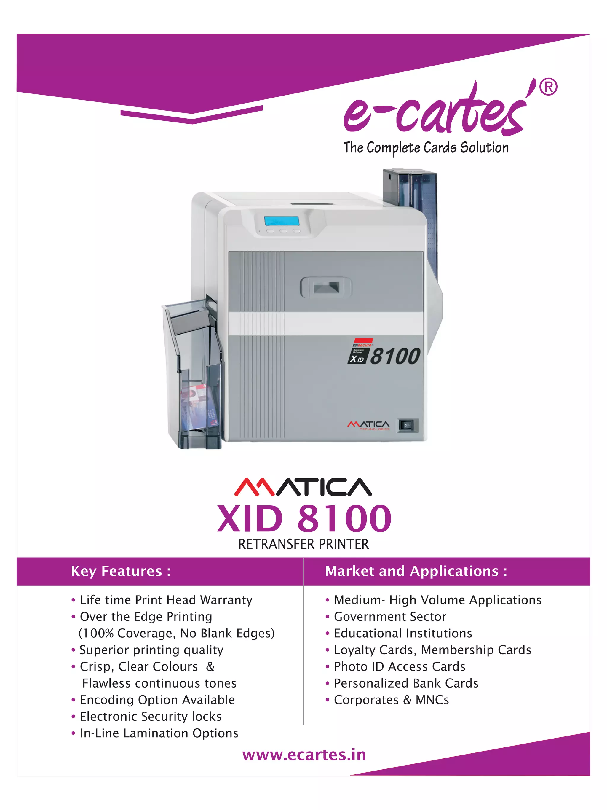 Matica 8100 Printer | PDF