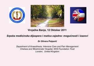 Matica i dijaspora zajedno mogucnosti i izazovi dr olivera potparic | PDF