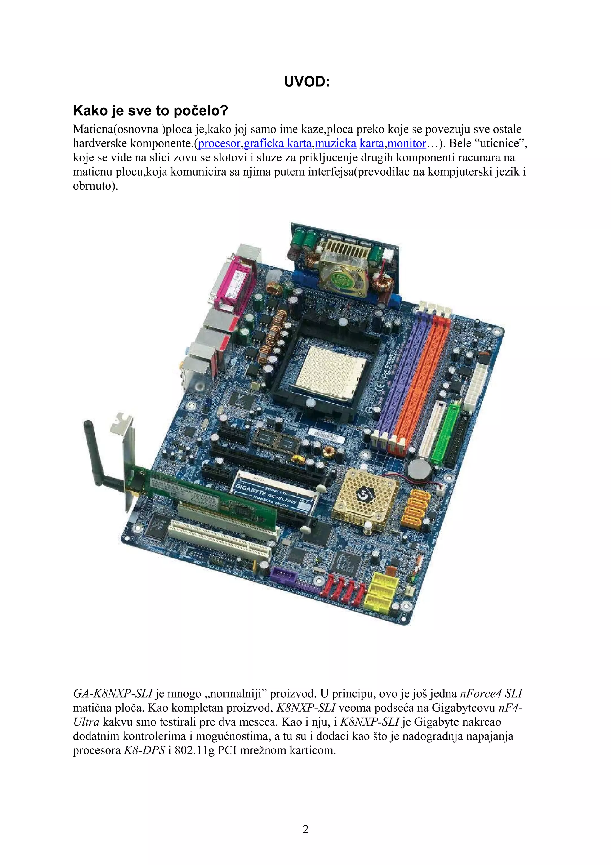 Maticne ploce informatika | DOC