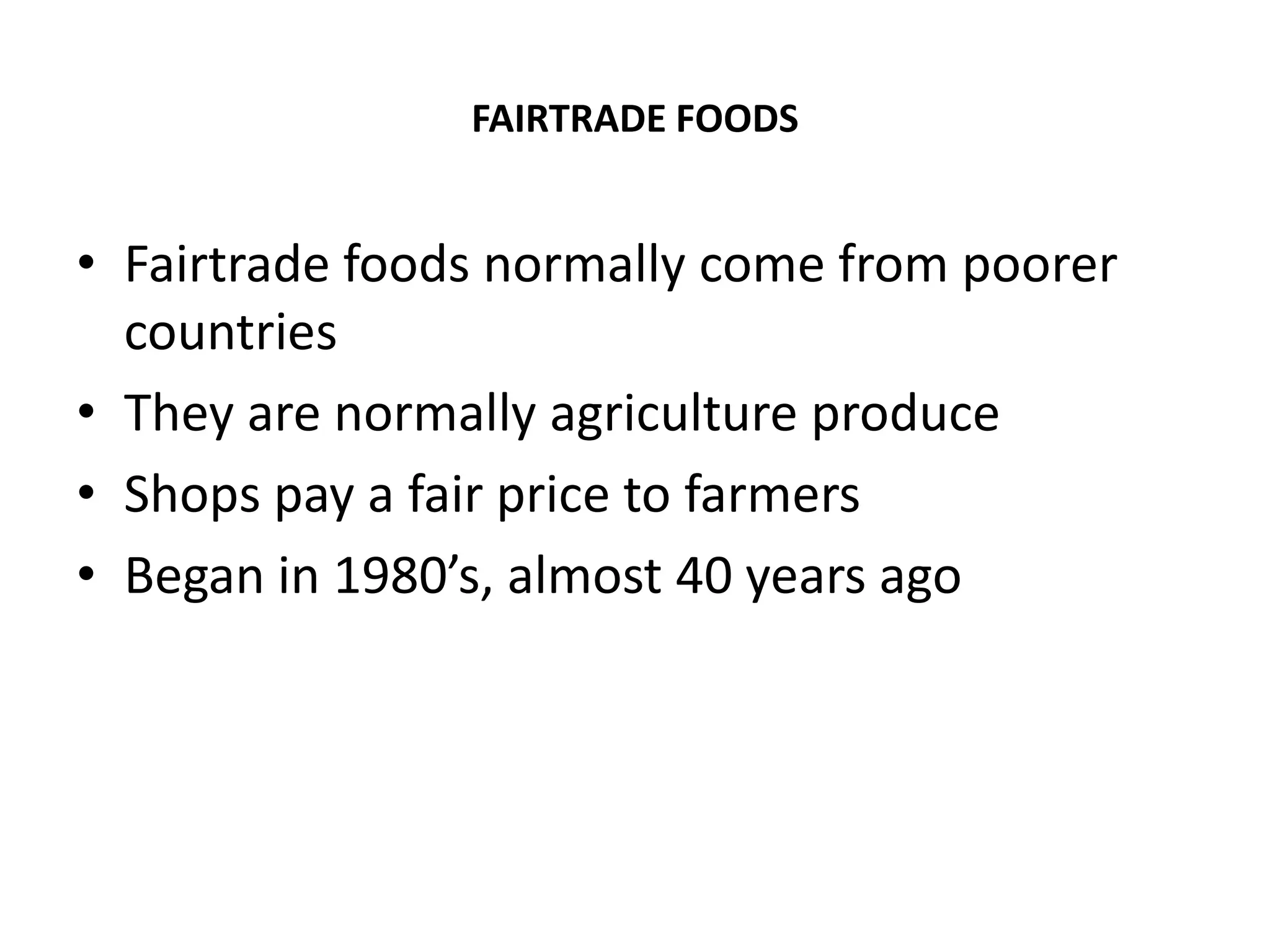 Matiin fairtrade foods | PPT