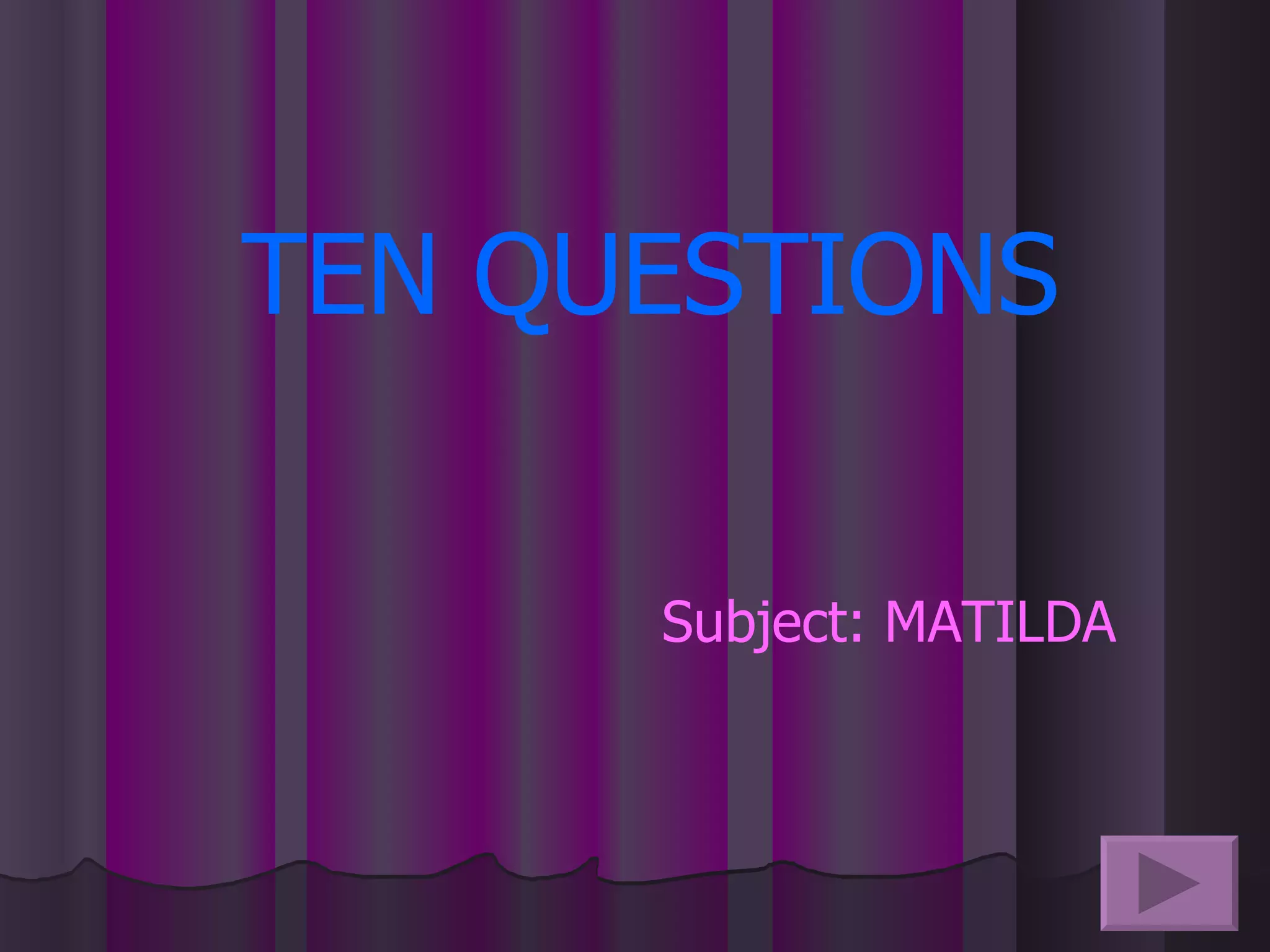 Matilda | PPT