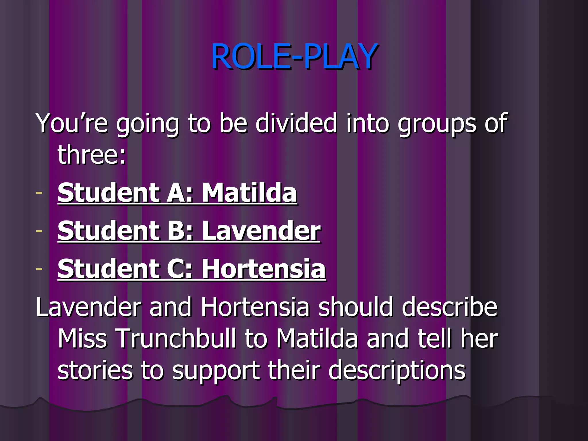 Matilda | PPT