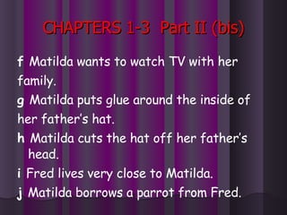 Matilda | PPT | Fiction | Books and Literature