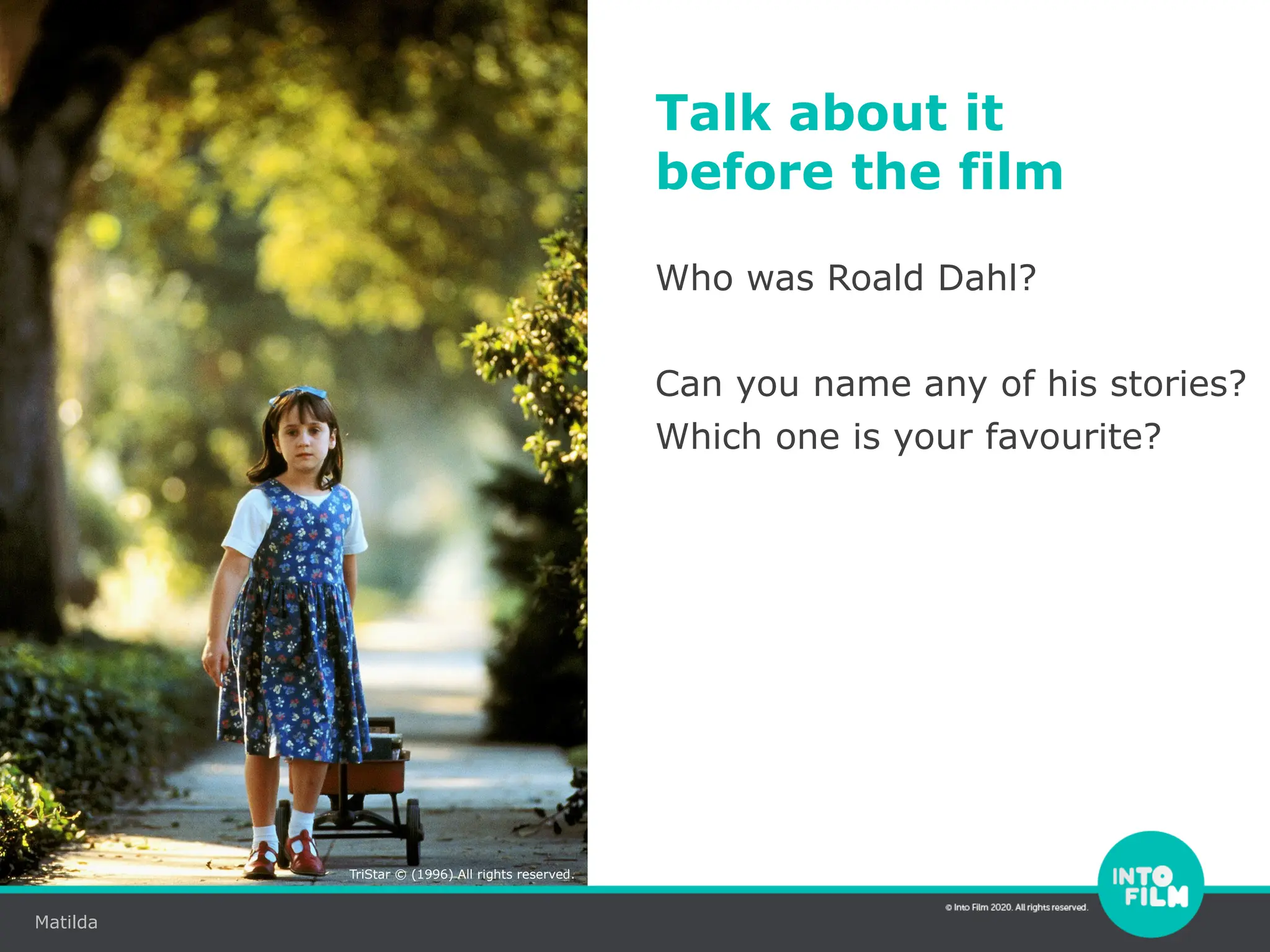 Matilda - Film guide. Activities and discussion for the classroom | PPTX