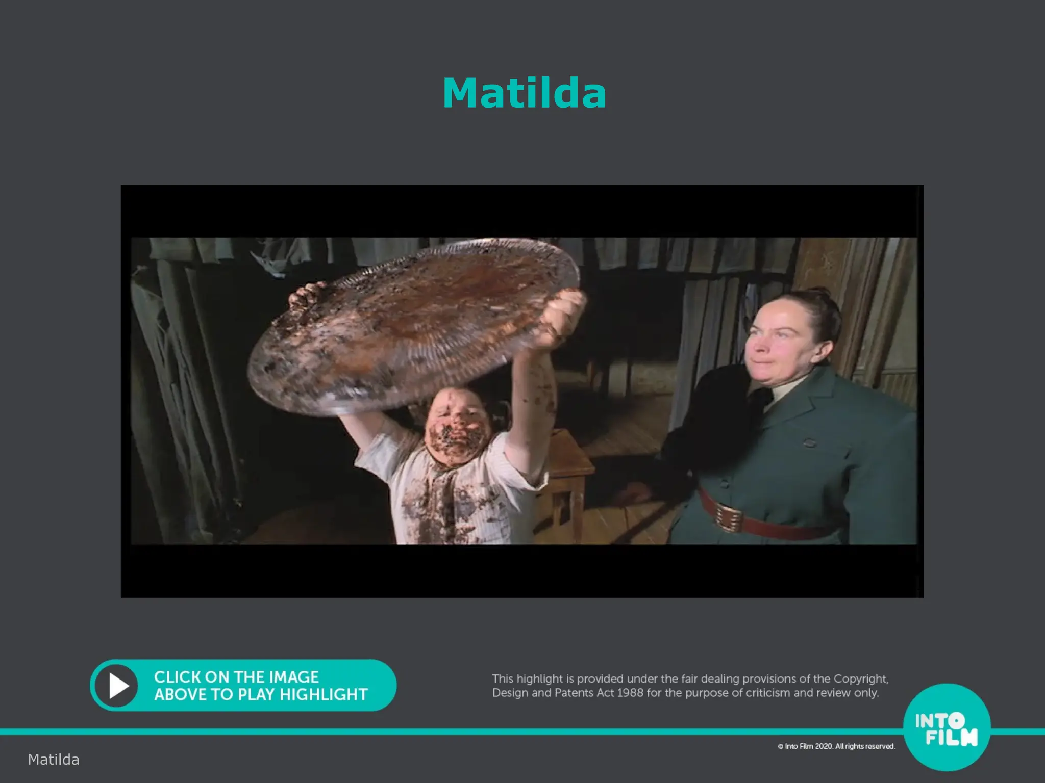 Matilda - Film guide. Activities and discussion for the classroom | PPTX