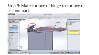 Mating a hinge assembly in solidworks | PPTX