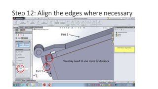 Mating a hinge assembly in solidworks | PPTX