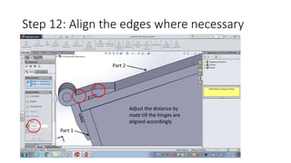Mating a hinge assembly in solidworks | PPTX