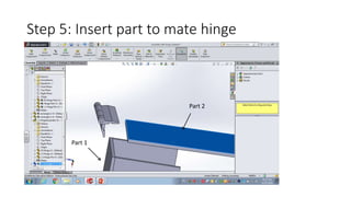 Mating a hinge assembly in solidworks | PPTX