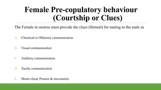 Mating and social behaviors of different species | PPTX