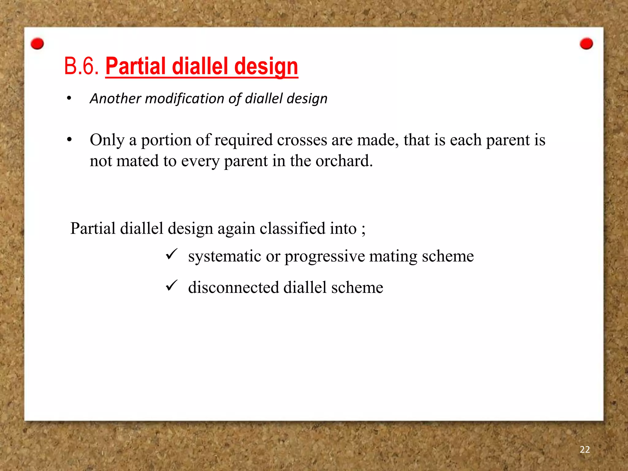 Mating designs in forest trees | PPTX