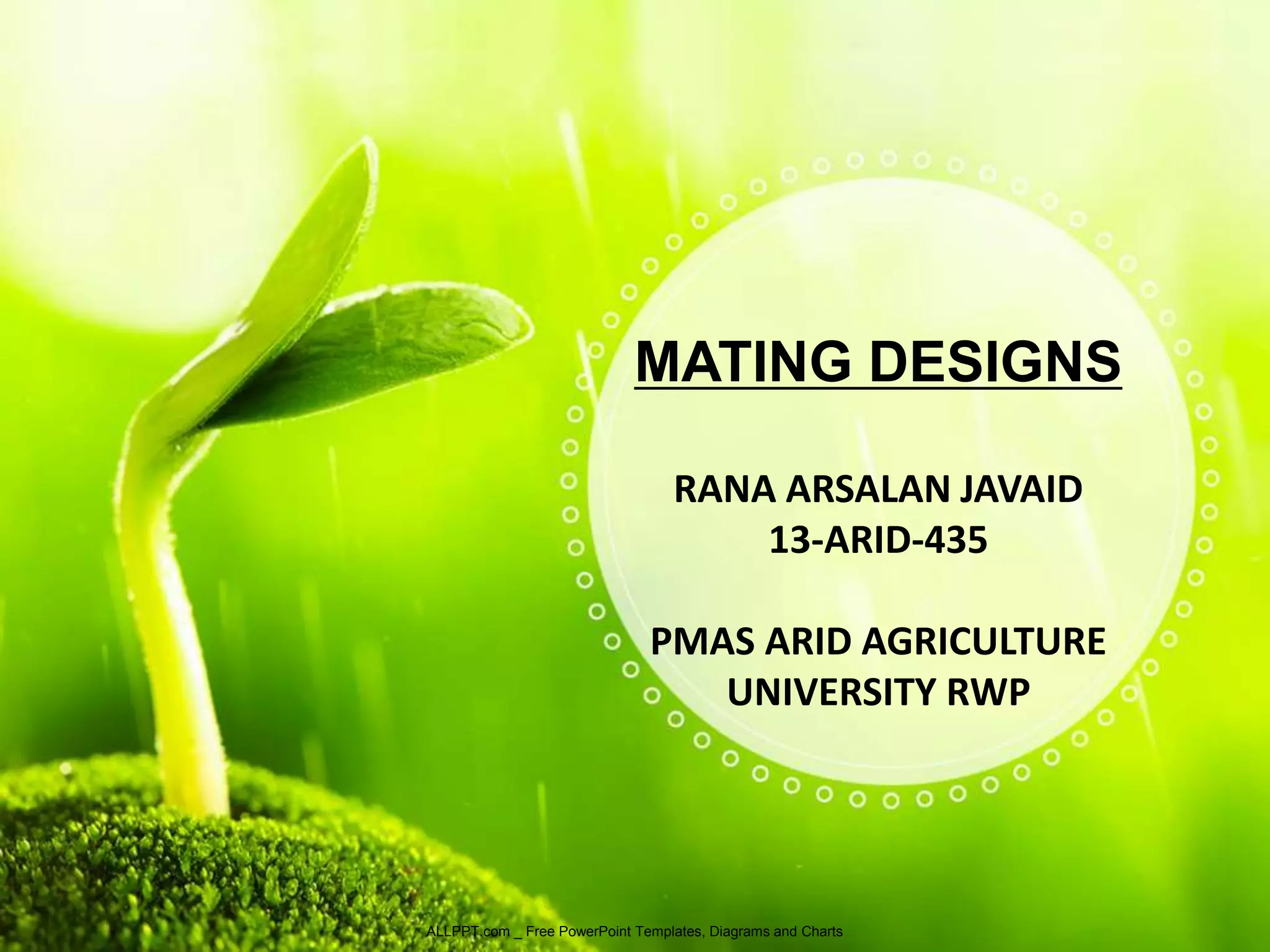 Mating designs.. | PPTX