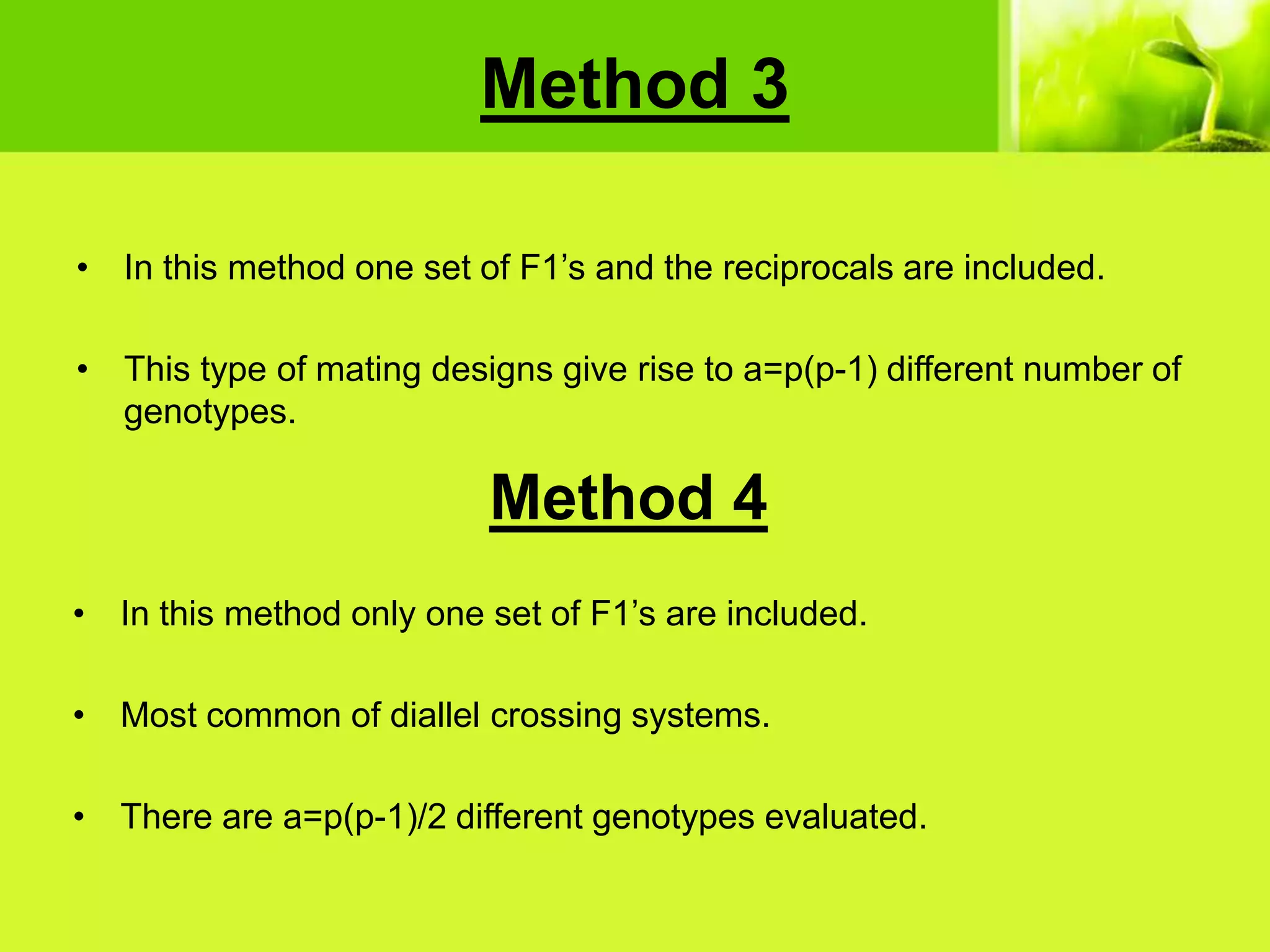 Mating designs.. | PPTX