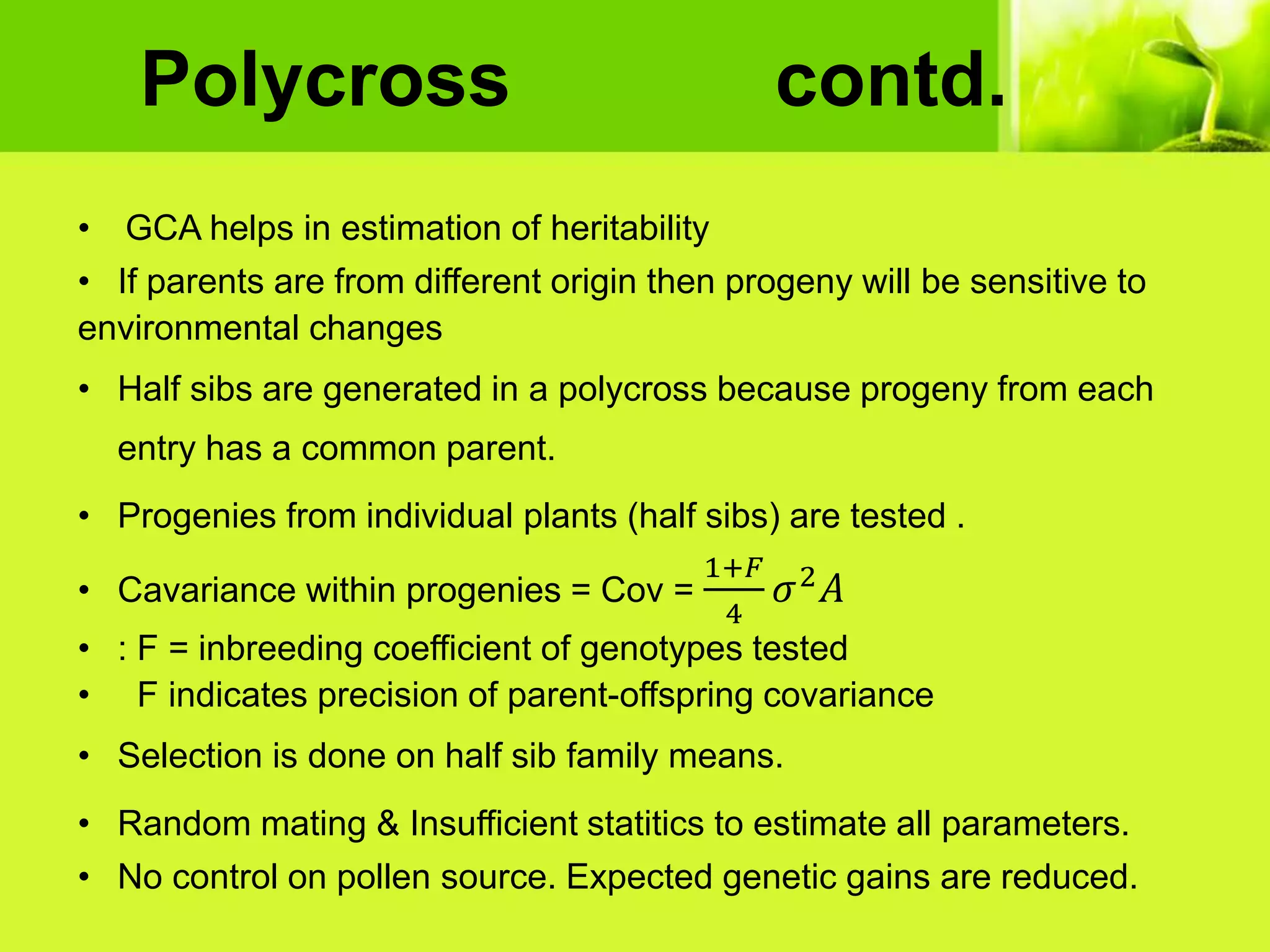 Mating designs.. | PPTX