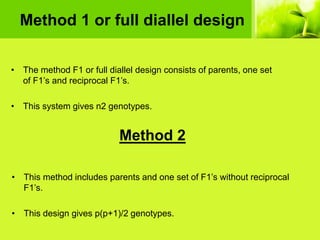 Mating designs.. | PPTX